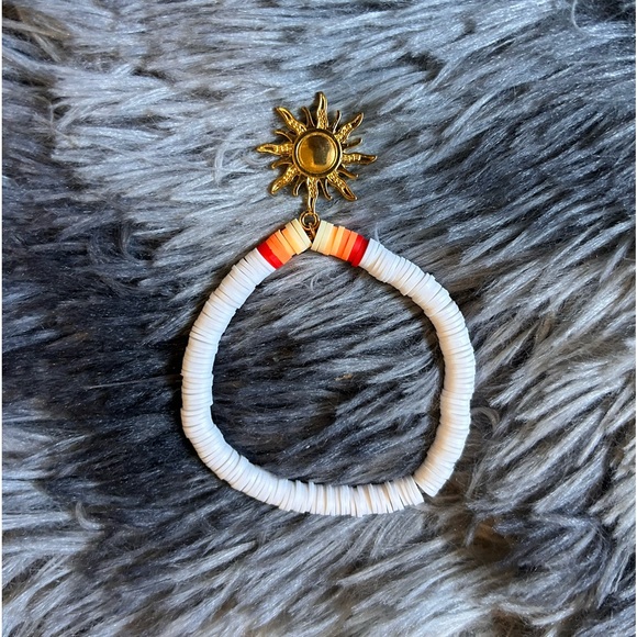 Jewelry | Red To Light Yellow Ombr Sunset Artisan Clay Bracelet Stack ...